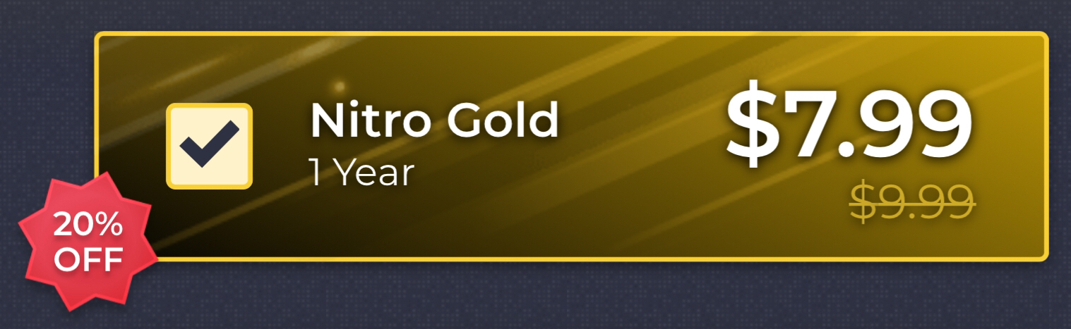 Nitro Gold XMaxx Sale – Lasts Until Dec 31st! - News | Nitro Math