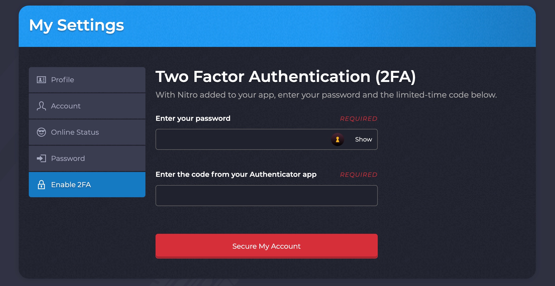 Secure Your Nitro Account with Two-Factor Authentication (2FA) - News ...